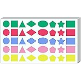 225 Pieces, 5 cm - Large Coloured Shape Stickers, Colour Coded Sticky ...