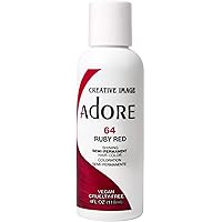 Adore Shining Semi Permanent Hair Colour, 64 Ruby Red : Amazon.co.uk ...