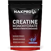 NAKPRO NUTRITION Micronised Creatine Monohydrate | 100g (25 Servings ...