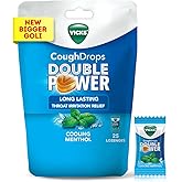 Buy VICKS COUGH DROPS DOUBLE POWER (Bag of 25) NEW & IMPROVED, BIGGER ...