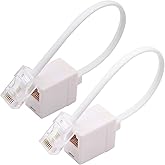 Uvital Rj45 To Rj11 Converter Adapter Connector M/F Cable, Telephone ...