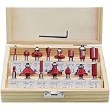 Trend 6 Piece Router Bit Starter Set, 1/4 Inch Shank, Tungsten Carbide ...