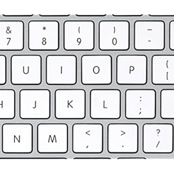 Qwerty Keyboard Stickers Self-adhesive US English Layout: Amazon.co.uk ...