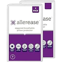 Aller-Ease Maximum Allergy Pillow Protector, Standard/Queen - 4 Pack: Buy Online at Best Price ...