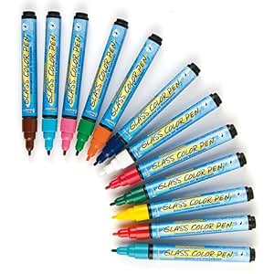 Brilliant Glass Paint Pens (Pack B): Amazon.co.uk: Toys & Games