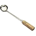 Nyra® Stainless Steel Ladle, Dabbu, Golchi, Karchi, Chamcha with Wooden ...