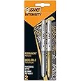 BIC Marking Metallic Colours Permanent Markers, Medium Bullet Tip Pens ...