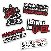 Folien-Zentrum - 2x Ich War Im Ü-Ei 12 x 7,5 cm - hochwertiger ...