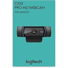 Logitech C920 HD Pro Webcam For Amazon, Full HD 1080p/30fps Video ...