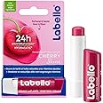 LABELLO Cherry Shine (1 x 5,5 ML), Baume à lèvres enrichi en huiles ...