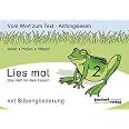 Lies mal 2 (mit Silbengliederung) - Das Heft mit dem Frosch: Vom Wort ...