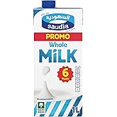 Saudia Full Cream Milk 12 × 1L UHT Milk – promo pack, Long Shelf Life ...