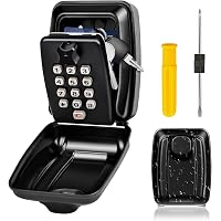 LUROON Key Safe Outdoor Waterproof Wall Mounted Super Security Extra ...