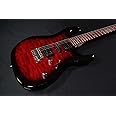 Ibanez 6 String Solid-Body Electric Guitar, Right, Transparent Red ...