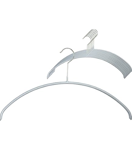 Non Slip Hangers Mawa Narrow Petite Clothing Hangers, Steel Hanger With ...