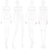 EXTCCT Fashion Drawing Template Ruler Set, Woman Sewing Humanoid ...