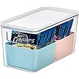 iDesign Storage Box with 4 Dividers, Storage Box with Lid, Versatile as ...