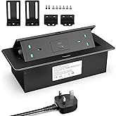 Ohuo Recessed Desk Power Socket USB C, Pop up Sockets for Worktops ...