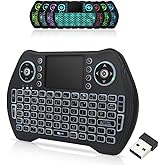 Mini Wireless Multi-media Keyboard Touch Pad Mouse Combo With Scroll Button/Handheld Remote/LED ...
