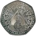 2023 GIBRALTAR Westminster Abbey Door Fifty Pence Coronation King ...