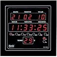 Ajanta Quartz Digital Green Led Square Wall Clock Olc - 302 (25.4 Cm X ...