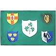 AZ FLAG - Irish Rugby IRFU Flag - 150 x 90 cm - 100% Polyester Irish ...