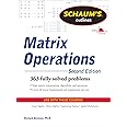 Schaum's Outline of Matrix Operations : BRONSON: Amazon.it: Libri