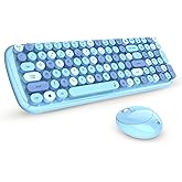 Amazon.in: Buy Aula AC306 Wireless Keyboard with Retro Keys and 1600 ...