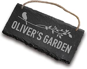 howson london Slate Garden Sign Personalised Garden Sign Plaques Custom ...
