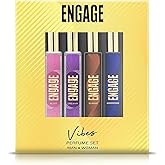 Buy Engage Vibes Perfume Spray Set for Men, 25mlX4, Travel Sized, Assorted Pack, Long Lasting ...