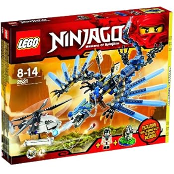 Lego 2521 - Ninjago Lightning Dragon Battle - Exclusive Skull Chopper ...