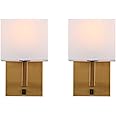 Yosoan Lighting 2 Sets of Vintage Modern Linen Lampshade Wall Light ...