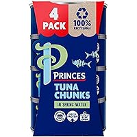 Princes Tuna Chunks in Spring Water, 4 x 145g : Amazon.co.uk: Grocery