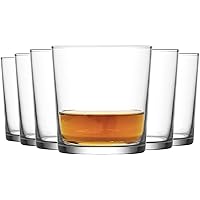 LAV 12x Clear 345ml Bodega Whisky Glasses - Glass Water Wine Whiskey ...