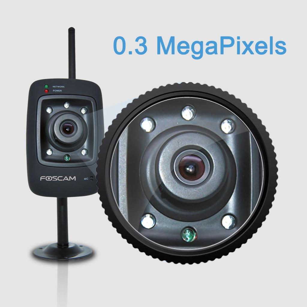 Foscam FI8909W/B Cámara IP Interior Fija(640 x 480 Pixeles) VGA, M-JPEG ...