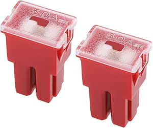 sourcing map Automotive Mini Cartridge Fuse 32V 50A Female Terminal J ...