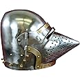 Medieval Pig Face Helmet Hounskull Italian Bascinet Helmet Knights Larp Warrior helmet Crusader ...