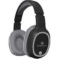 ZEBRONICS Thunder Pro Wireless Over Ear Headphone with Dual Pairing, Gaming Mode, Enc, Bluetooth ...