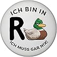 Amazon.de: Ente Ruhestand Magnet rund mit Spruch Ich Bin in R-Ente Ich ...