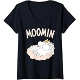 Moomin Moomintroll Snorkmaiden Relaxing Together T-Shirt : Amazon.co.uk ...