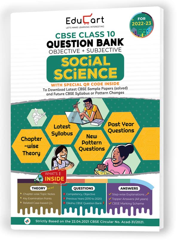 Educart CBSE Class 10 Social Science Question Bank For 2022-23 (OLD ...