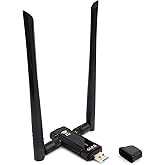 ALFA Network Long-Range Dual-Band AC1200 Wireless USB 3.0 Wi-Fi Adapter w/2x 5dBi External ...