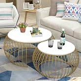 AALIYA MART Home Decor Furniture Round Coffee Table, Tea Table Set of 2 ...