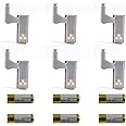 PCTC 6 Pcs Hinge LED Sensor Light Universal Cabinet Cupboard Hinge LED ...