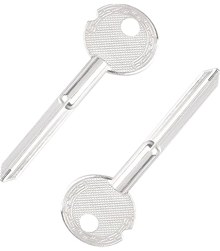 Fire Key Security Rack Bolt Keys Universal 2 Pack - Brass & Zinc Star Key