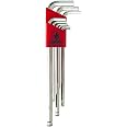 Bondhus 17099, Set 9 BriteGuard Plated Ball End L-wrenches 1.5-10mm XL ...