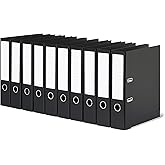 Durafile Lever Arch Files, Yellow, Pack of 10 Folders, Heavy Duty Board ...