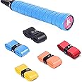 5 Pack Multicoloured Racquet Over Grip Anti Slip Overgrip for Tennis Racket, Badminton, Squash ...