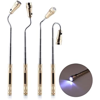 AMOS Flexi Flexible Torch 3 LED Torch Flashlight Telescopic Extendable ...