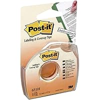 Post-it 652H 25.4mm x 17.7m Cover Up and Label Tape (6 Lines, 1 Roll ...